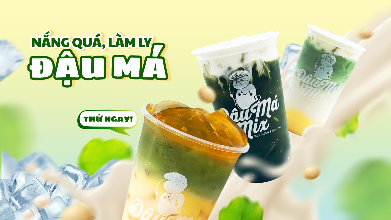 Đậu Má Mix - Đậu Nành và Rau Má